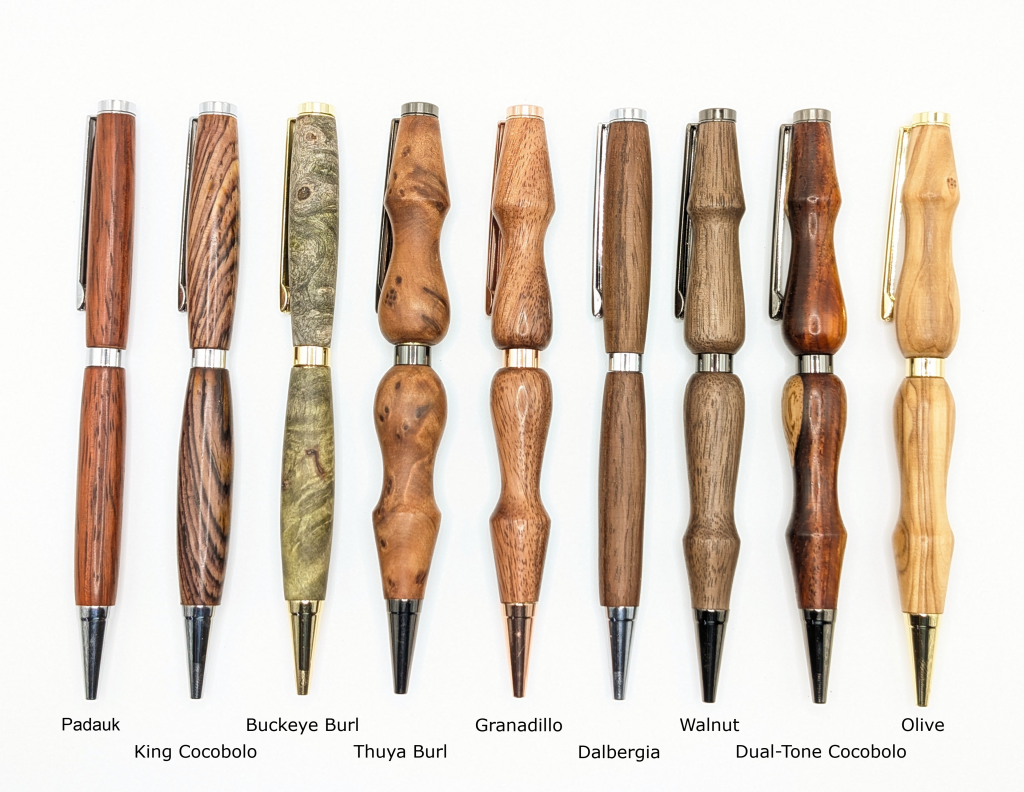 Hand Turned Wooden Twist Pens – Woodwork By Dagan